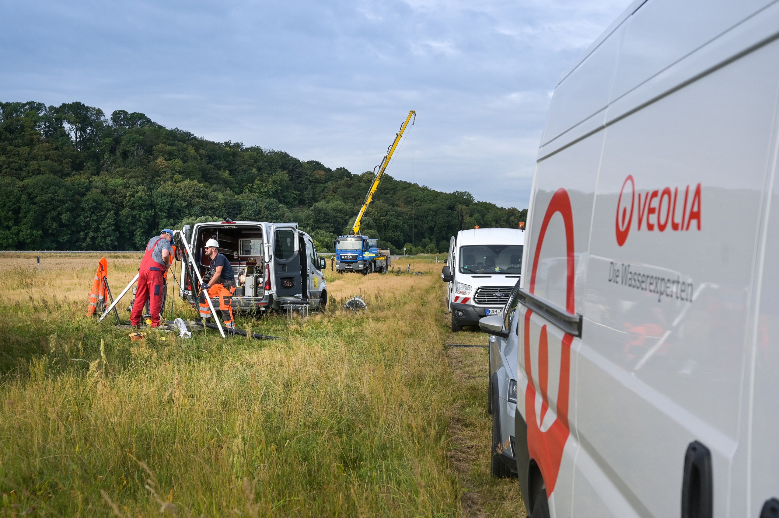 Kamerafahrt durch den Steinzeugbrunnen - Versorgungsverband Grimma-Geithain